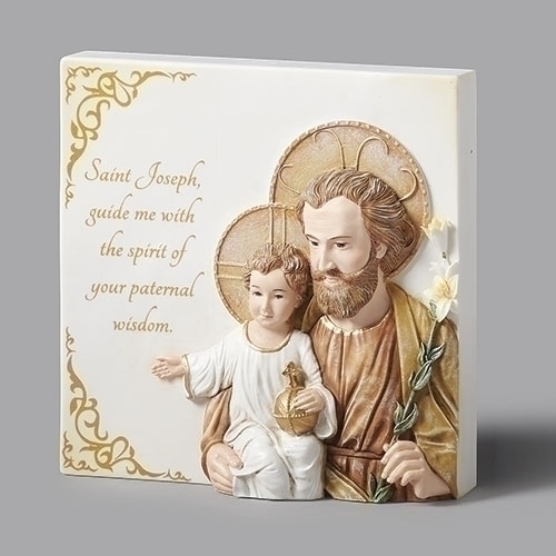 Roman Giftware - 11.5cm/4.5" St Joseph Tabletop Plaque