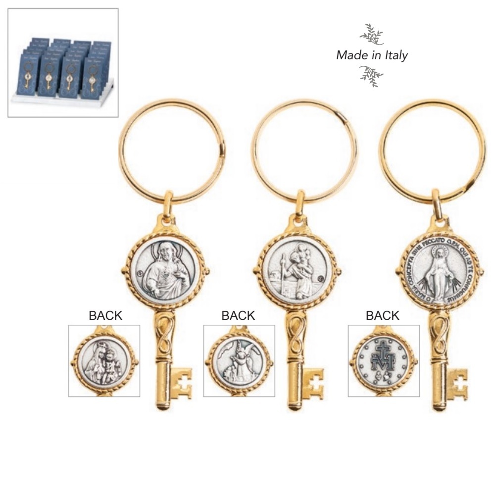 Roman Giftware - 8.25cm/3.25" Saint Keychains (3AT PK36)