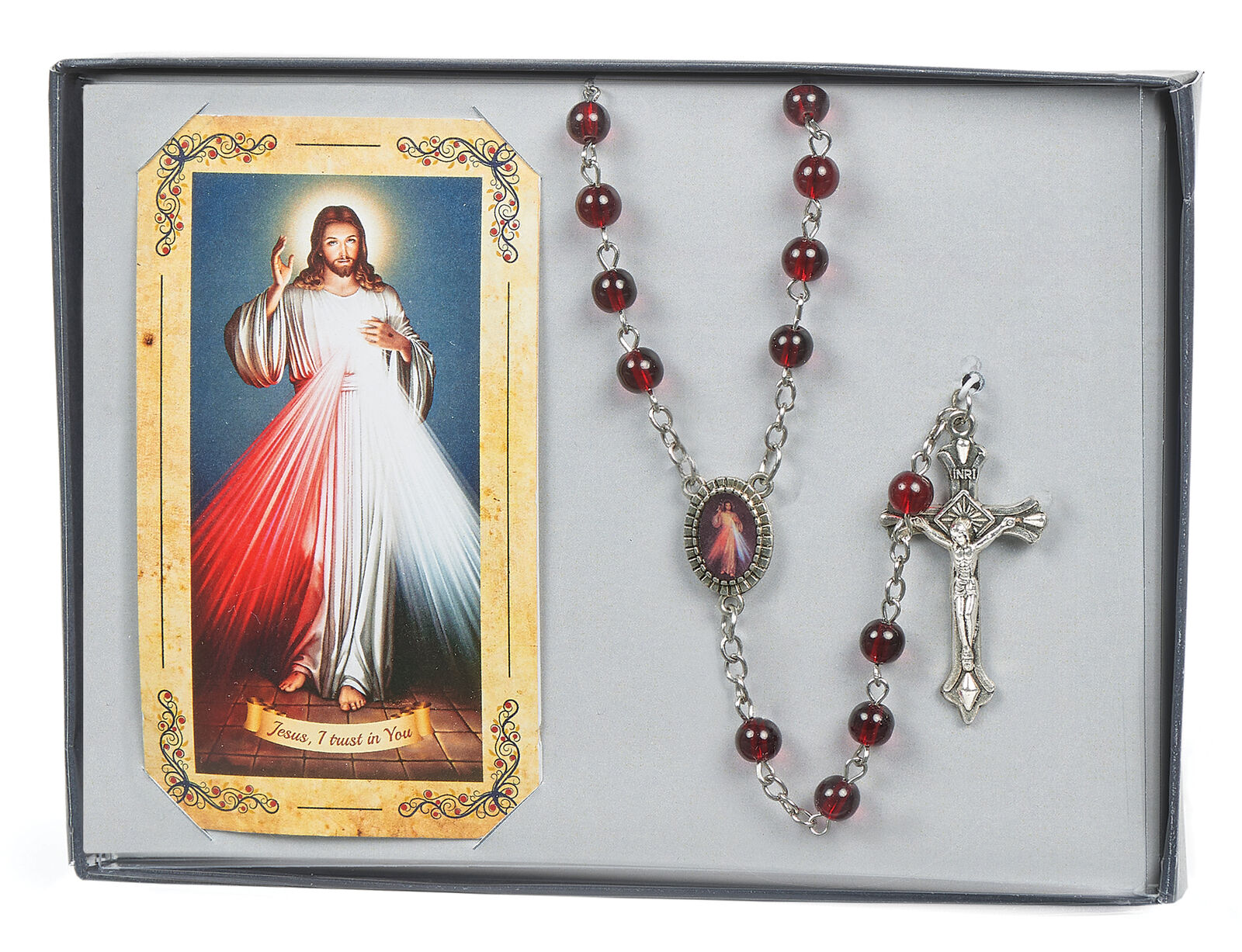 Roman Giftware - 51cm/20" Divine Mercy Rosary (Giftboxed)