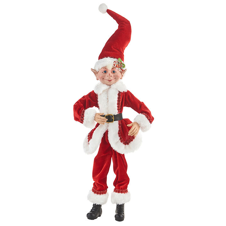 RAZ Vintage Farmhouse - 51cm/20" Posable Elf - RAZ Imports