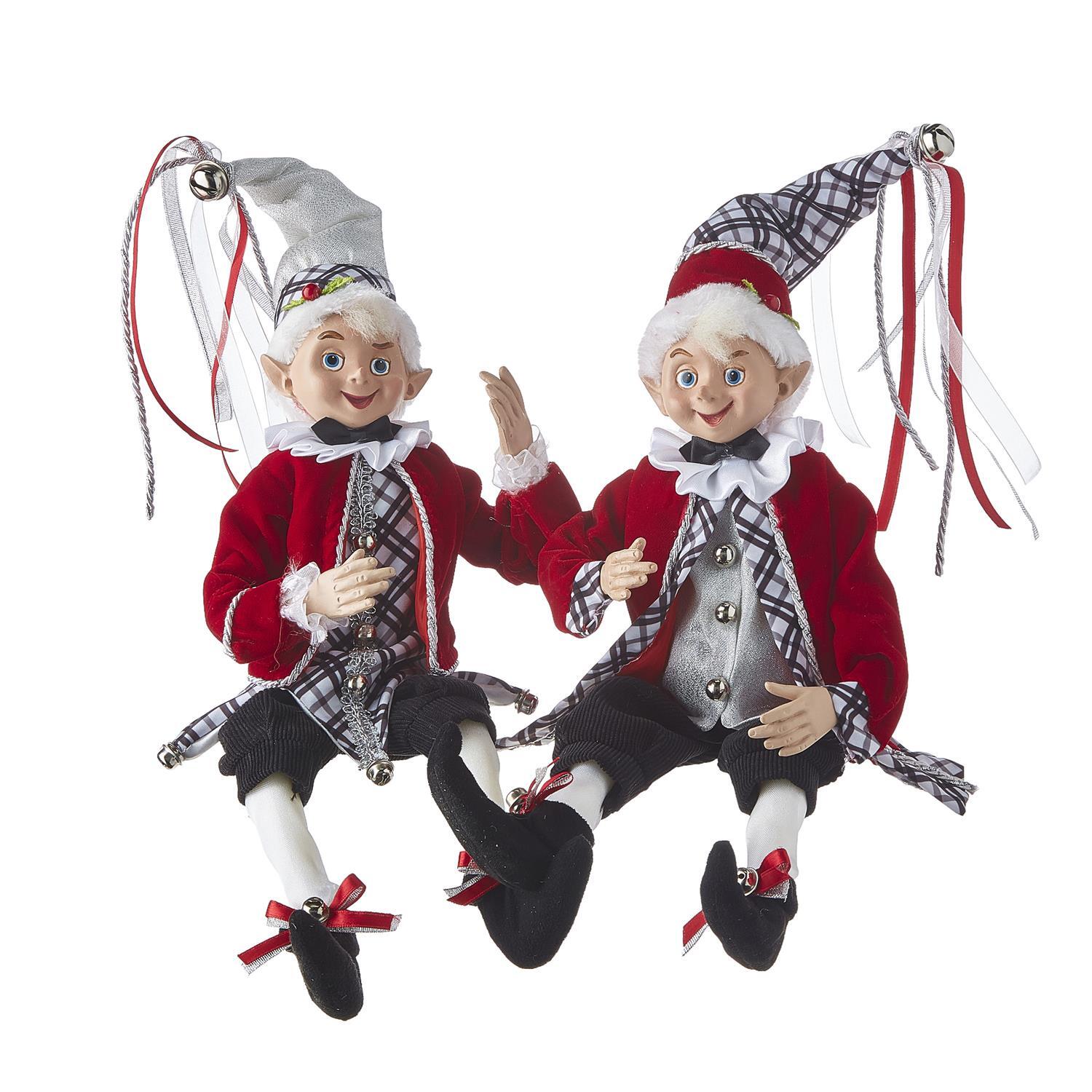 RAZ Dashing Through The Snow - 40.6cm/16" Posable Elf (2AT) - RAZ Imports