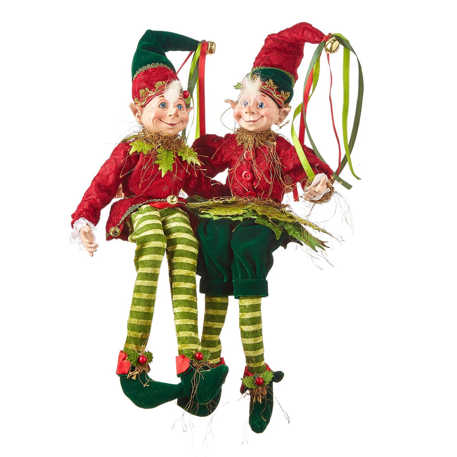 RAZ Holly & Pine - 40.6cm/16" Posable Elf (2AT) - RAZ Imports