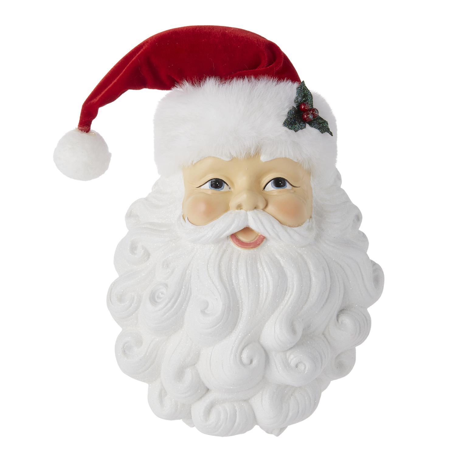 RAZ Holiday Spectacular - 30.5cm/12" Santa Face Wall Art - RAZ Imports