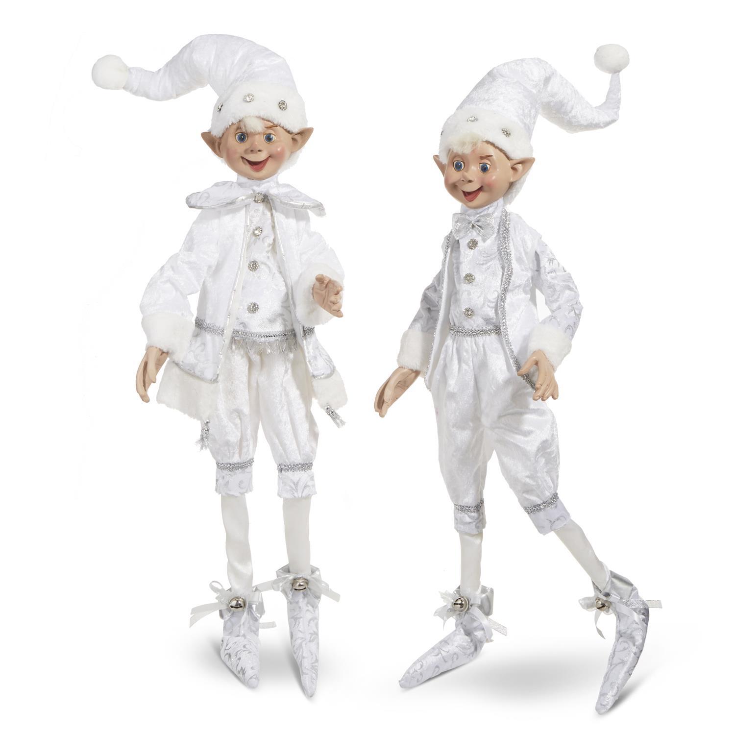 RAZ Snowflake Soiree - 76cm/30" Posable Elf (2AT) - RAZ Imports