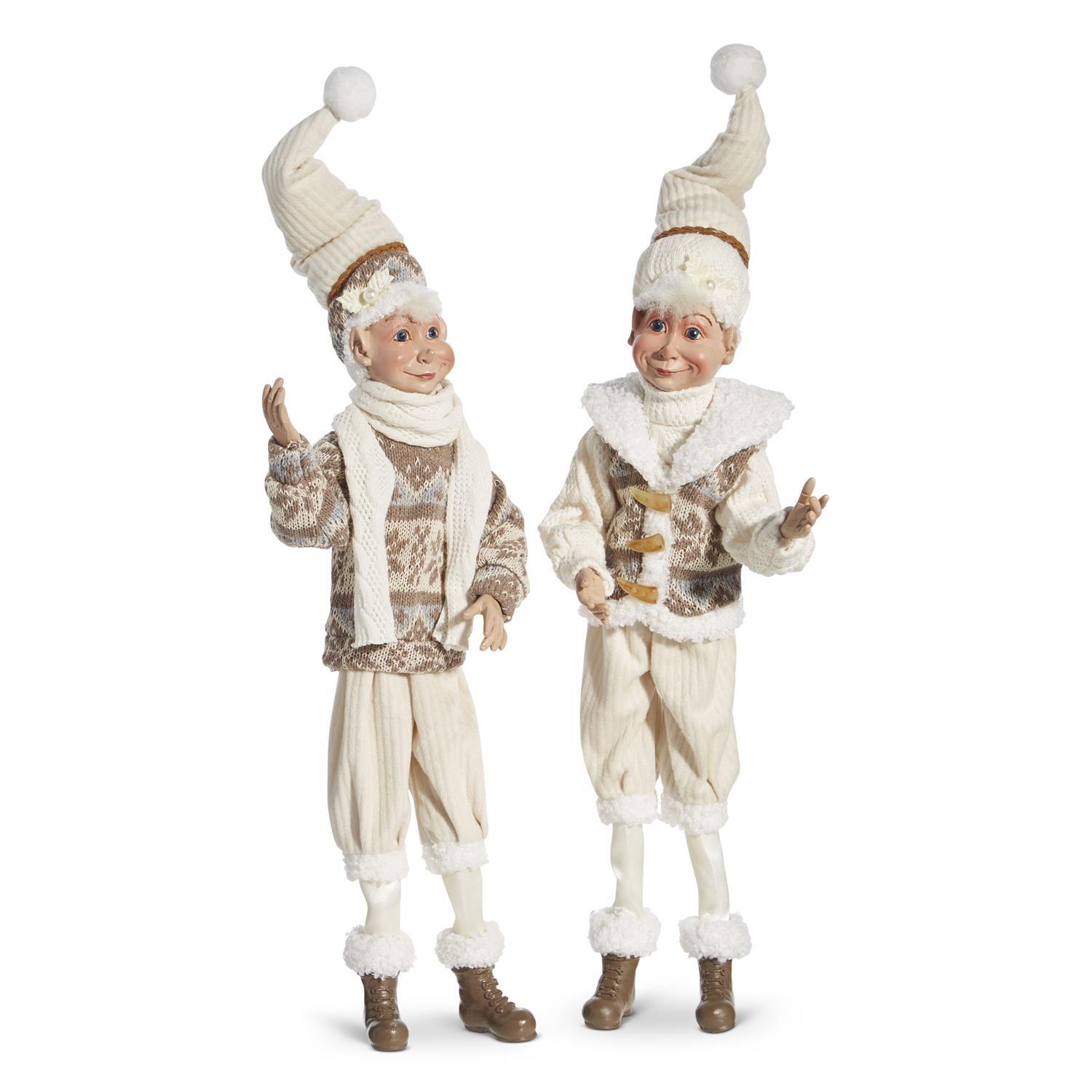 RAZ Holly & Pine - 40cm/16" Posable Elf (2AT) - RAZ Imports