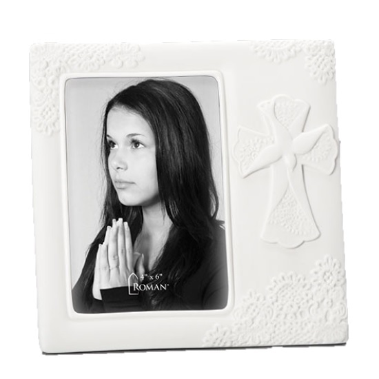 Roman Giftware - 19.4cm/7.625" Lace Frame