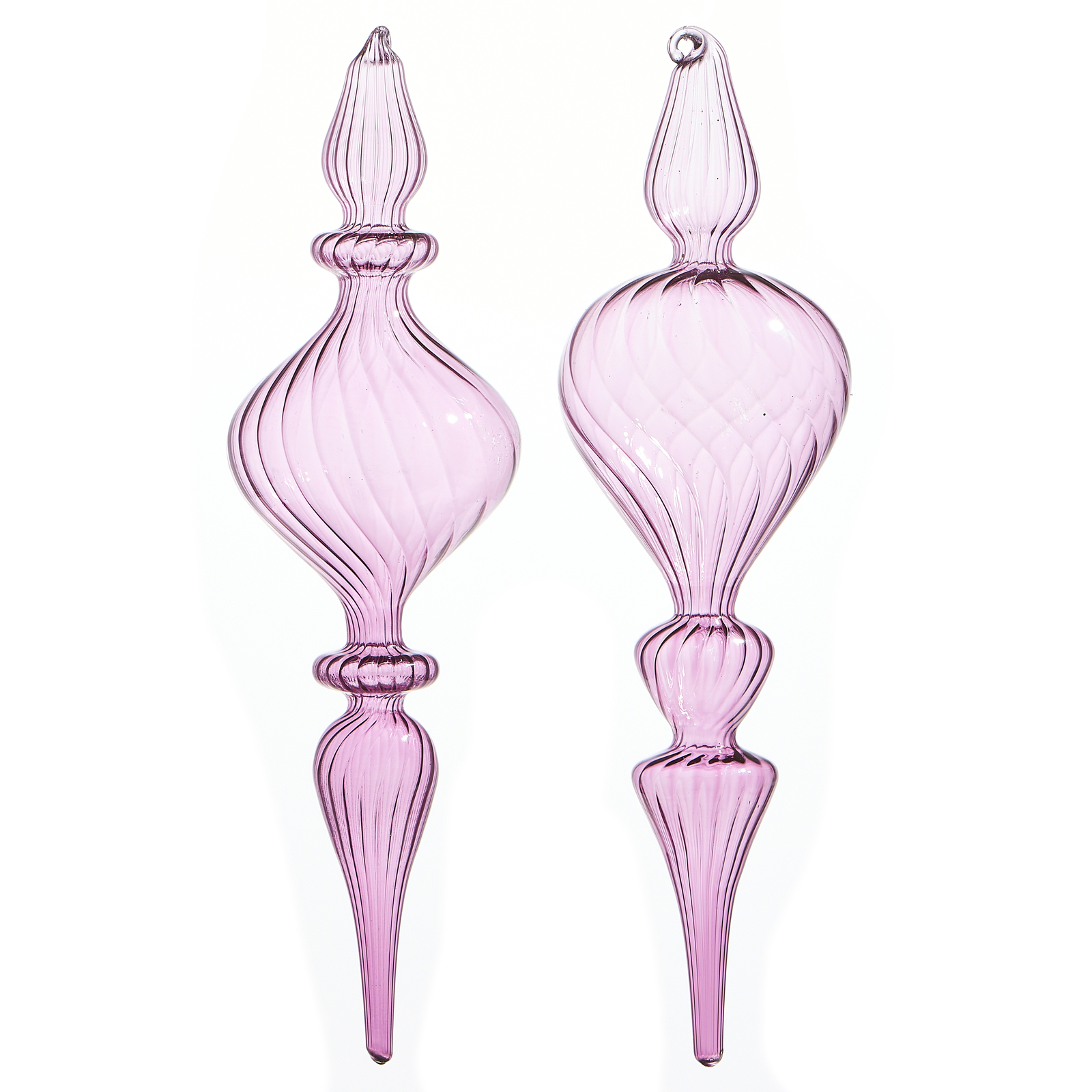 RAZ Winter Frost - 26.5cm/10.5" Amethyst Blown Glass Finial HO - RAZ ...