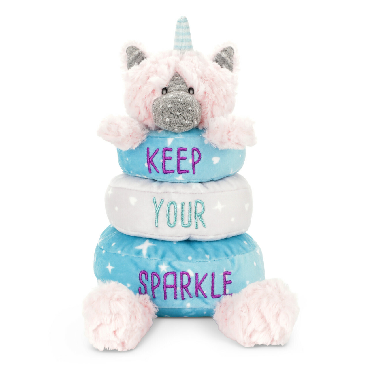 DEMDACO Baby - 23cm/9" Stackable Plush Unicorn