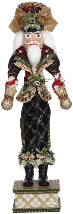 Mark Roberts - 61cm/24" Holiday Plaid Nutcracker (Small)