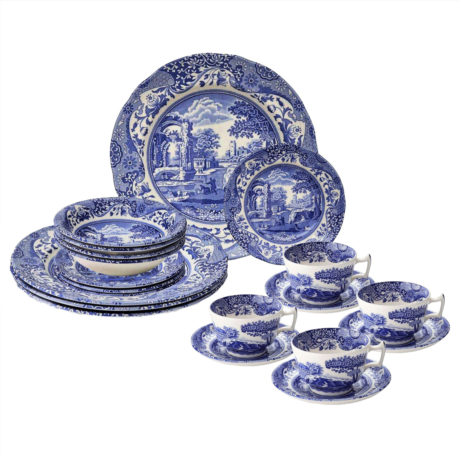 20 Piece Dinner Set from Blue Italian by Spode
