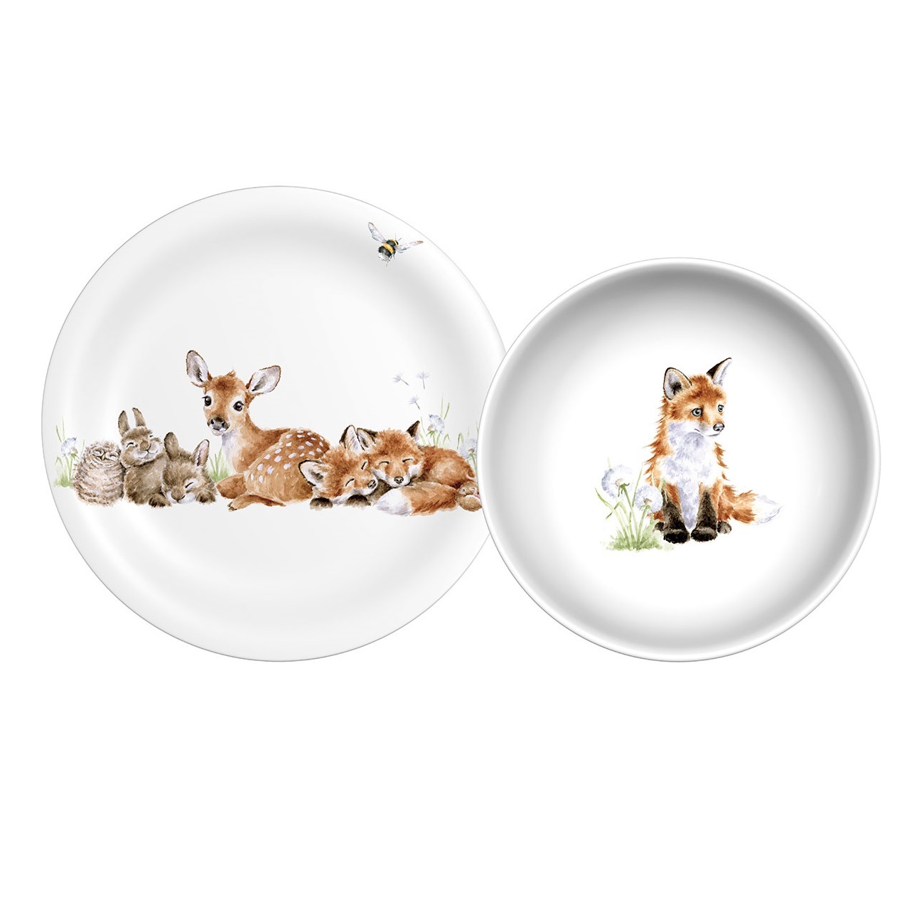 Royal Worcester Wrendale Designs - 21cm Plate & 18cm Bowl (S/2)