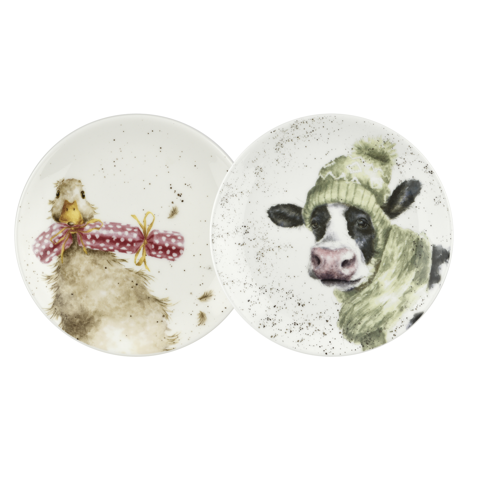 16.5cm / 6.5" Duck & Cow Coupe Plate (Set of 2 Assorted Motifs) from ...
