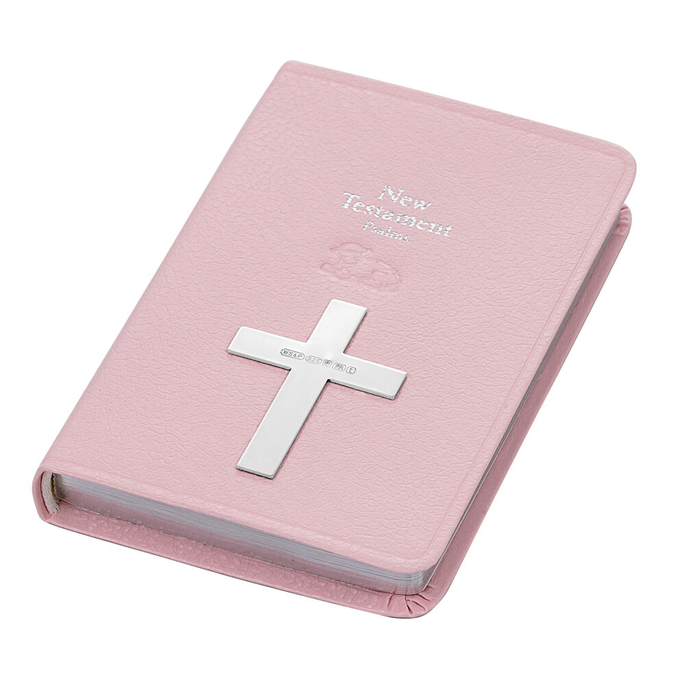 Whitehill Baby - Mounted Bible, New Testament (Pink)
