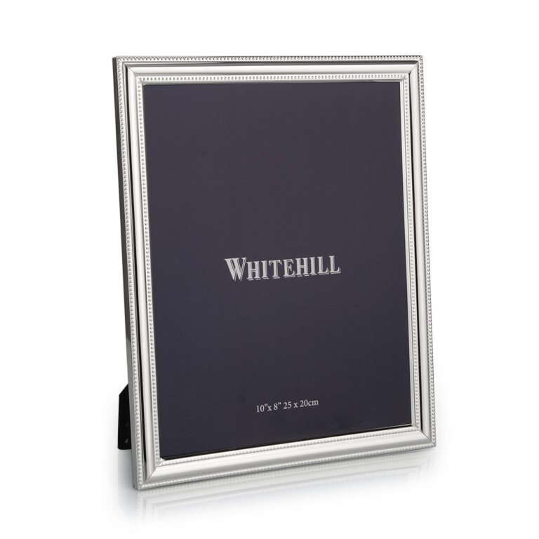 Whitehill Studio - Silver Plated Beaded Photo Frame 20cm x 25cm ...