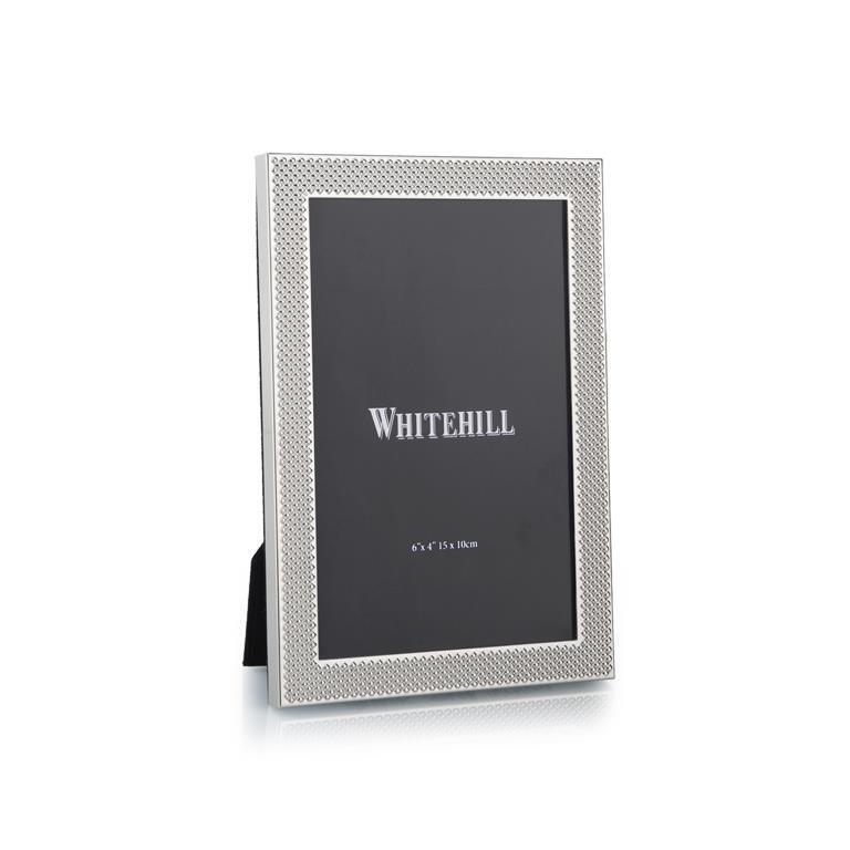 Whitehill Frames - "Monaco" Photo Frame 10cm x 15cm - Whitehill Silver