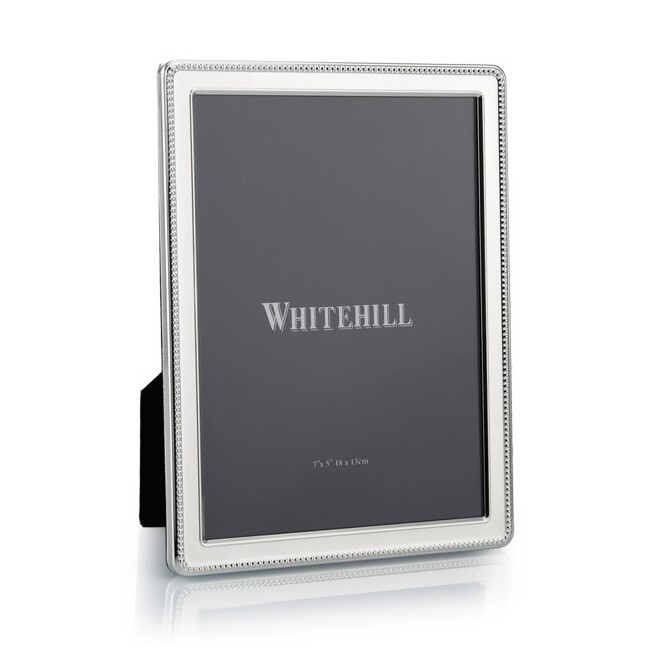Whitehill Frames - Narrow Bead Frame 13cm x 18cm - Whitehill Silver