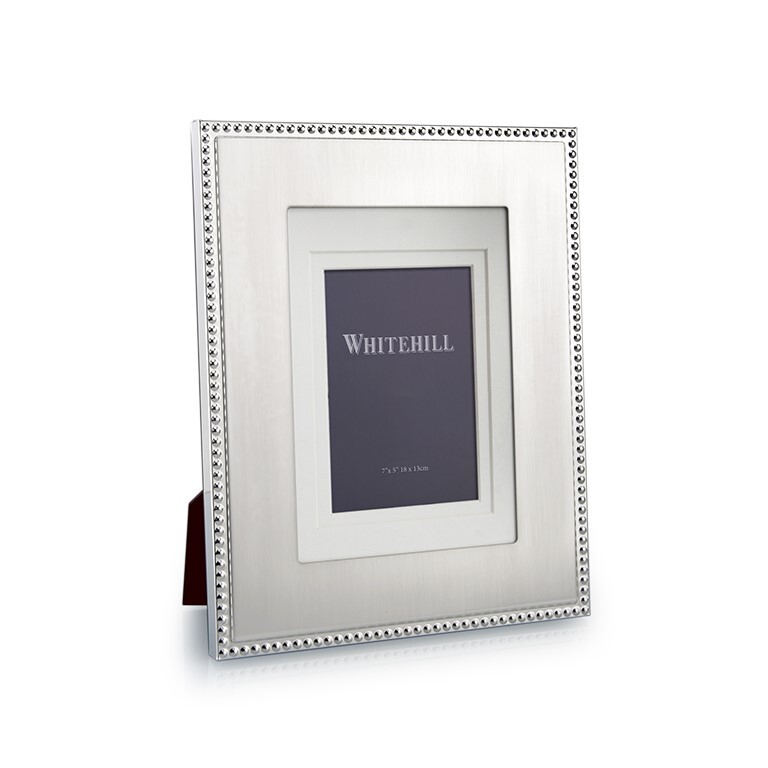 Whitehill Frames - Silver Plated "Alexandra" Bead Frame, 13cm x 18cm ...
