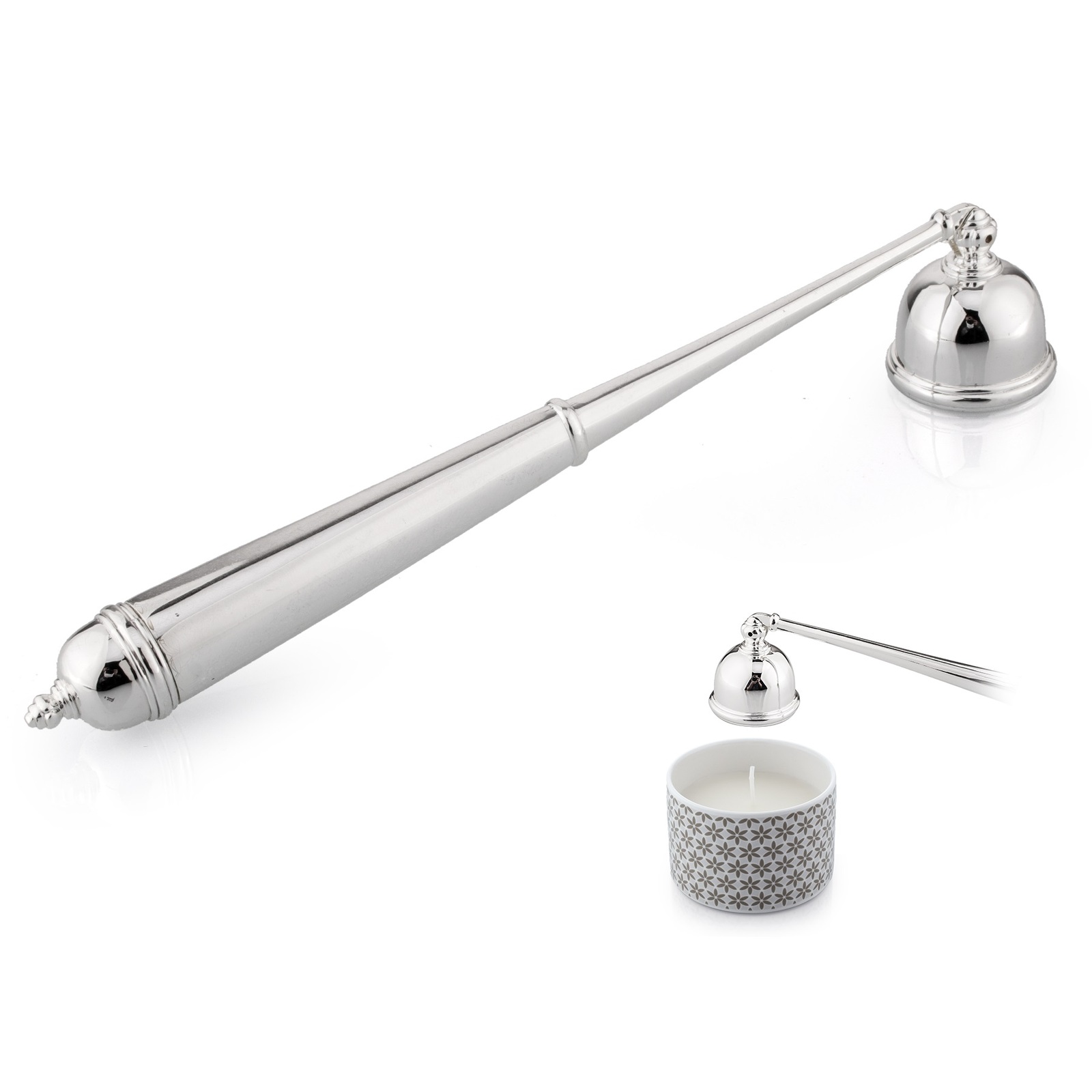 Whitehill Giftware - Silver Plated Candle Snuffer - Whitehill Silver